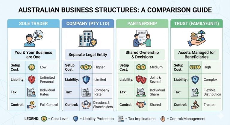 Sole Trader vs Company vs Trust: Australian Business Structures